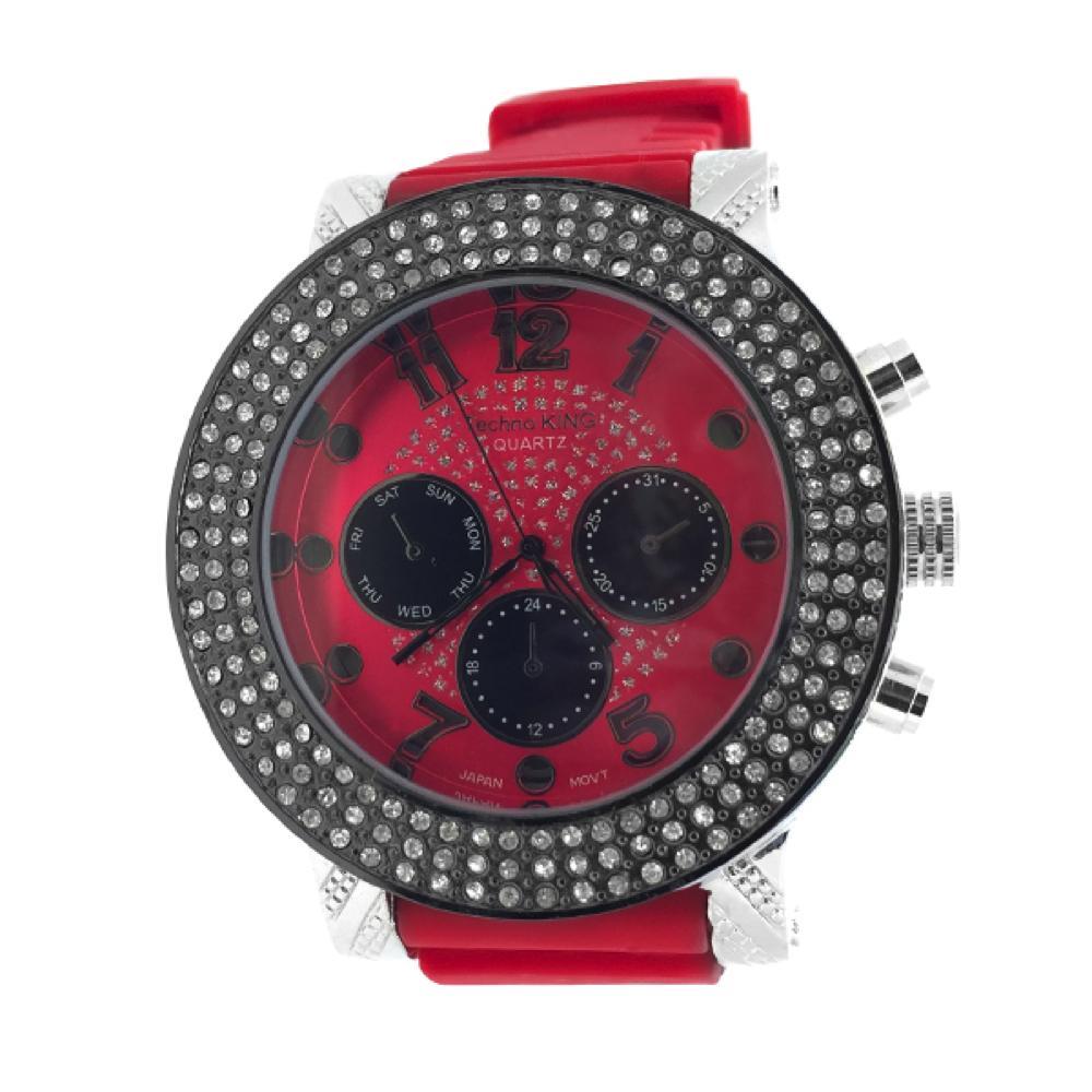 Red Rubber Watch – Bling Source